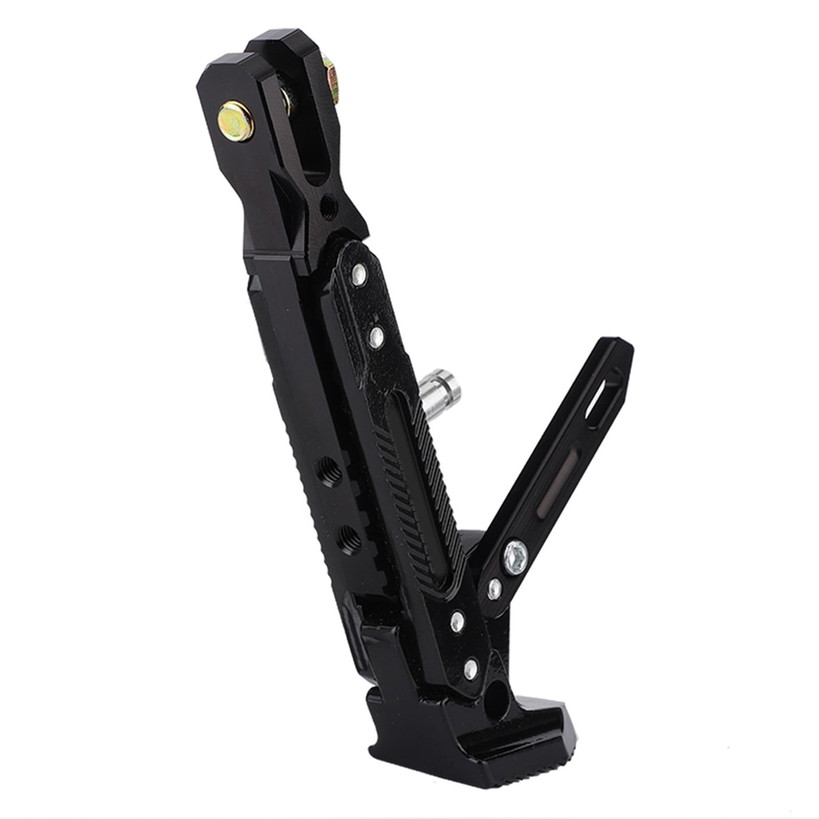 Motorcycle Universal Aluminum Alloy Adjustable Kickstand Foot Side ...