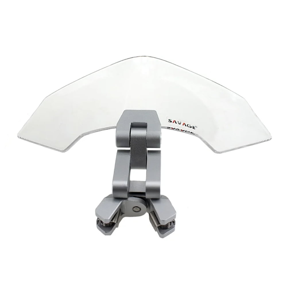 Motorcycle Universal Clear Adjustable Windscreen Extension Wind ...