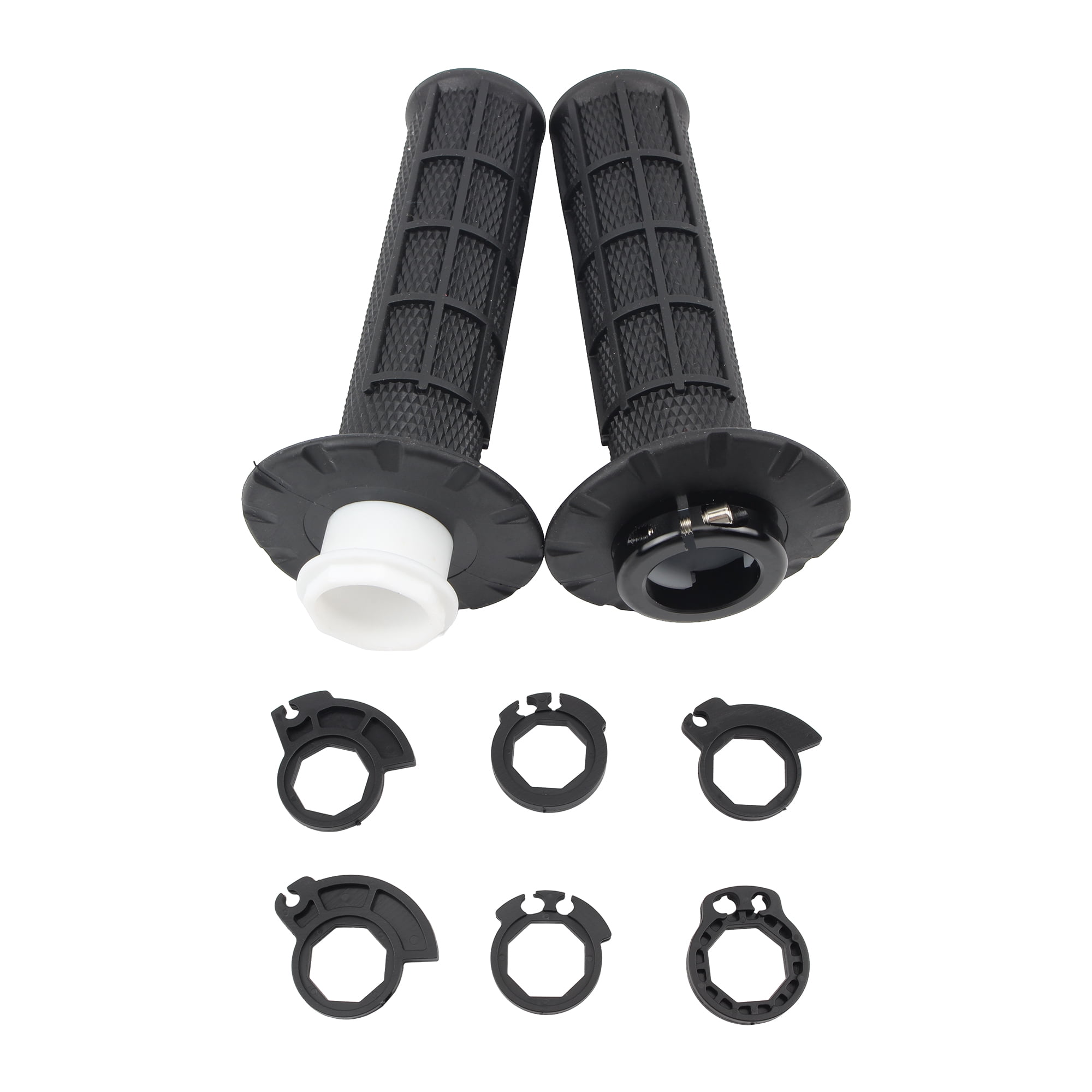 Motorcycle Universal Grips 7/8" 22mm Hand Grip Snap-on Cam Lock-on ...