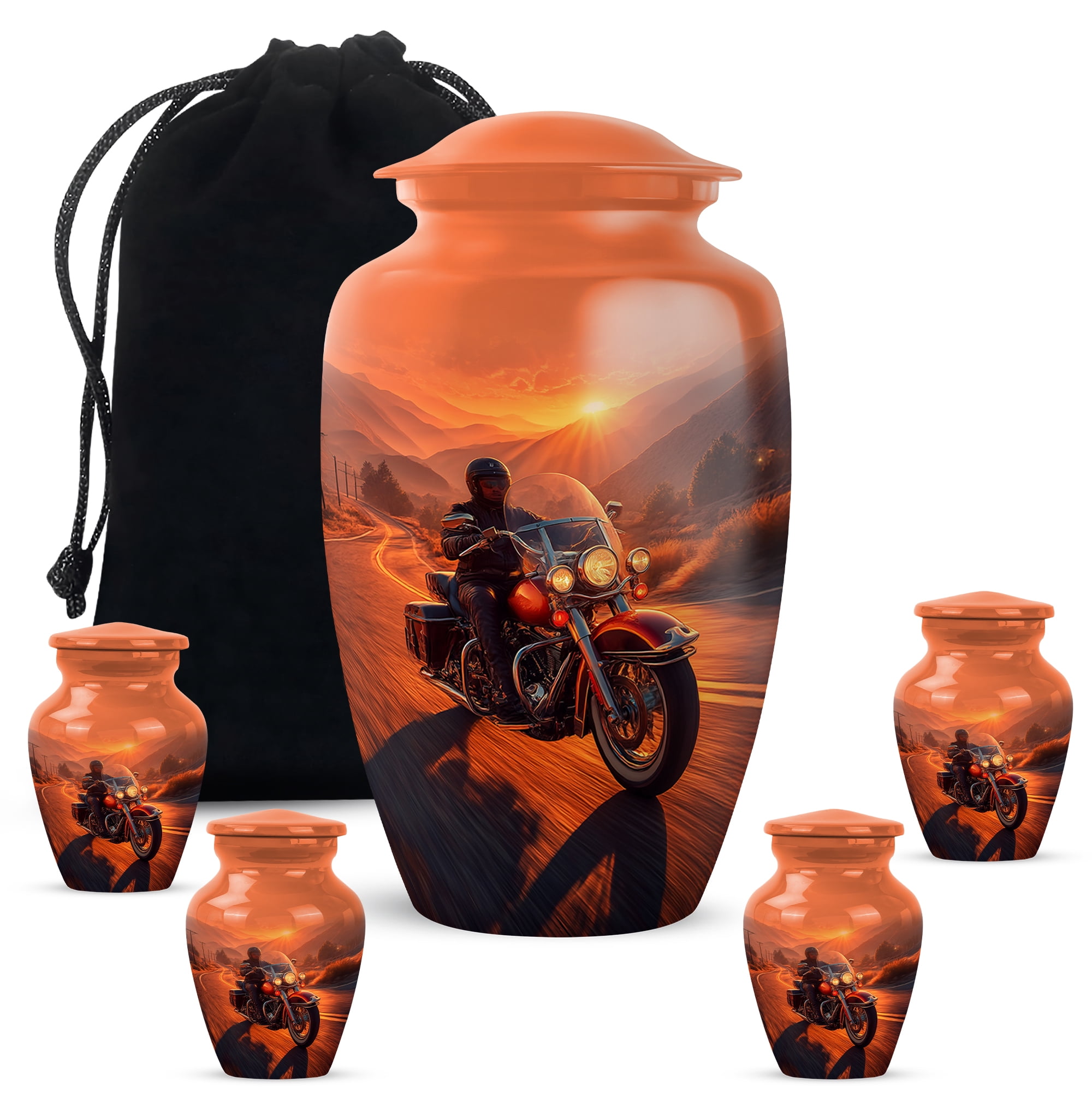 Motorcycle Urn For Human Ashes Adult Male/Female - Bike Urn for Ashes ...