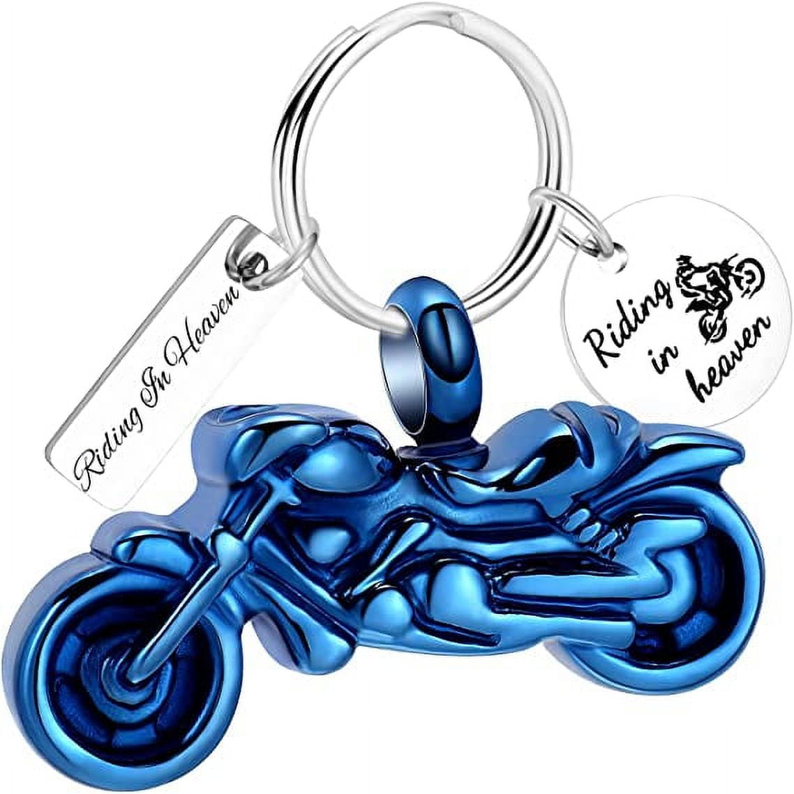 Motorcycle Urn Keychain for Ashes Keepsake Urn Key Ring for Human/Pet ...