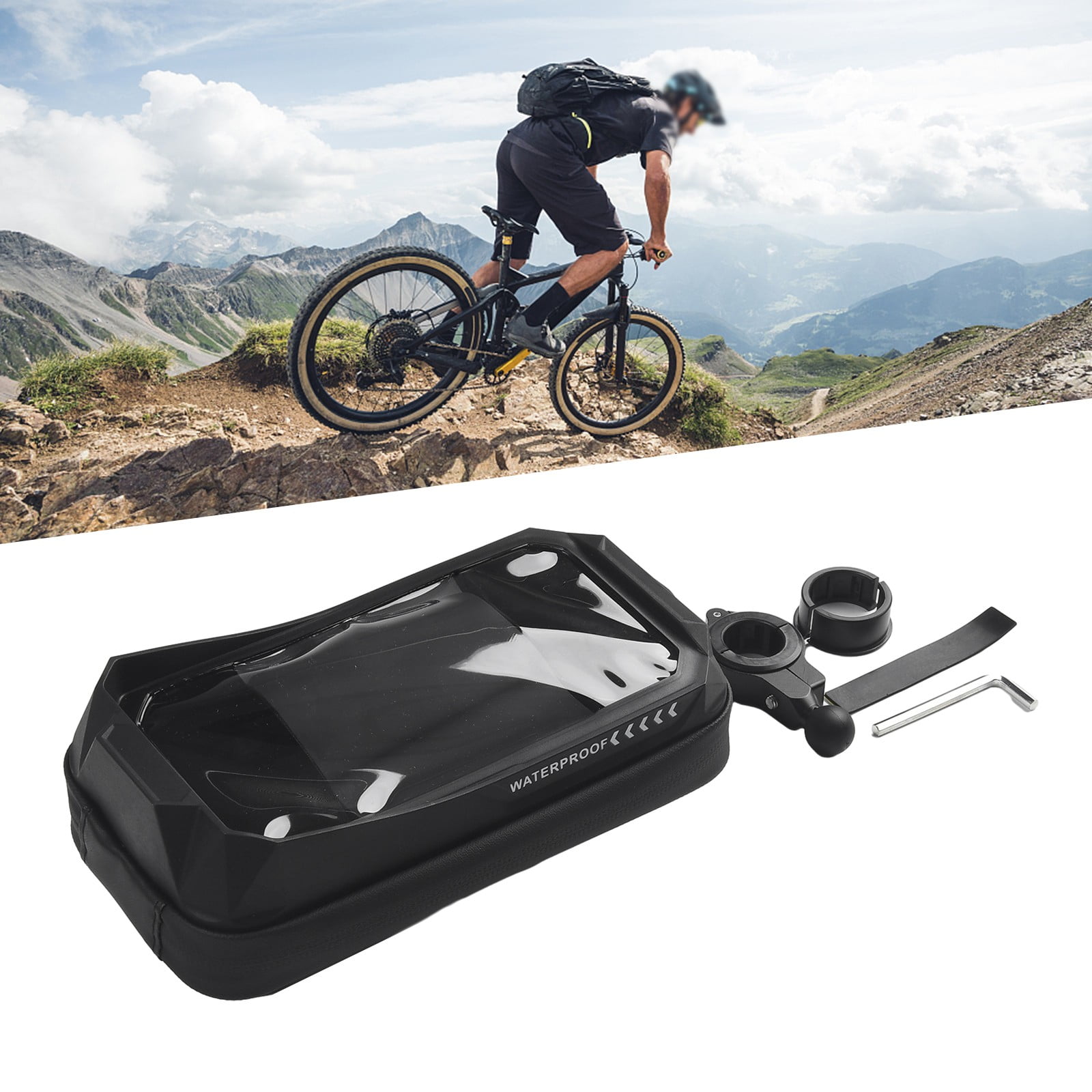 Motorcycle Waterproof 360° Rotatable with Touch Screen Sun Visor Phone ...
