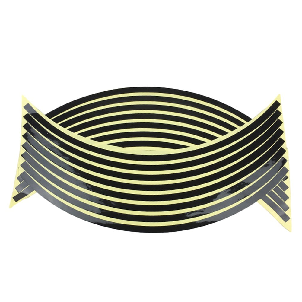 Motorcycle Wheel Rim Reflective Stickers Bicycle Decal Motorbike ...