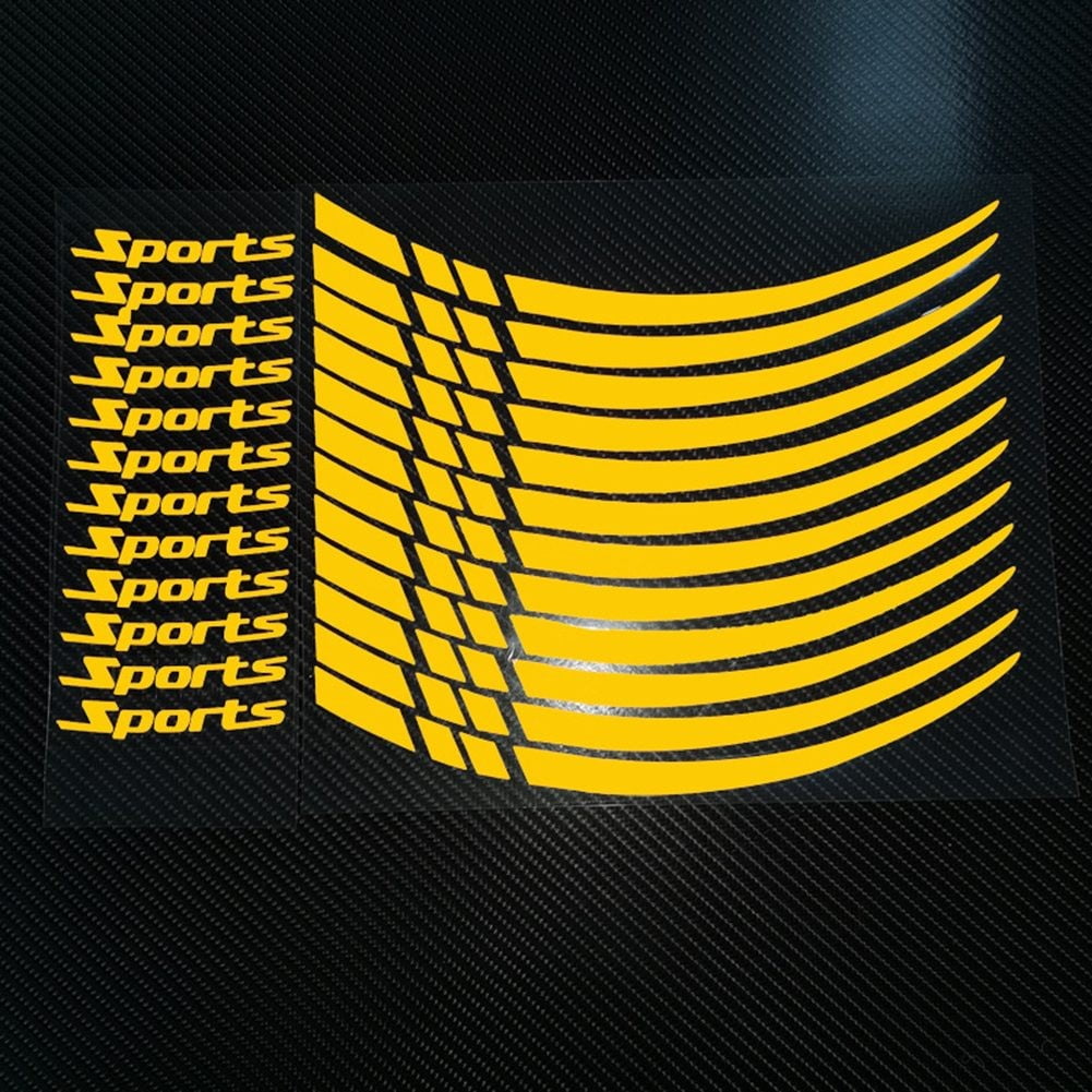 Motorcycle Wheel Rim Stripe Wheel Decal Tape Sticker 18-21 Inch Sport ...