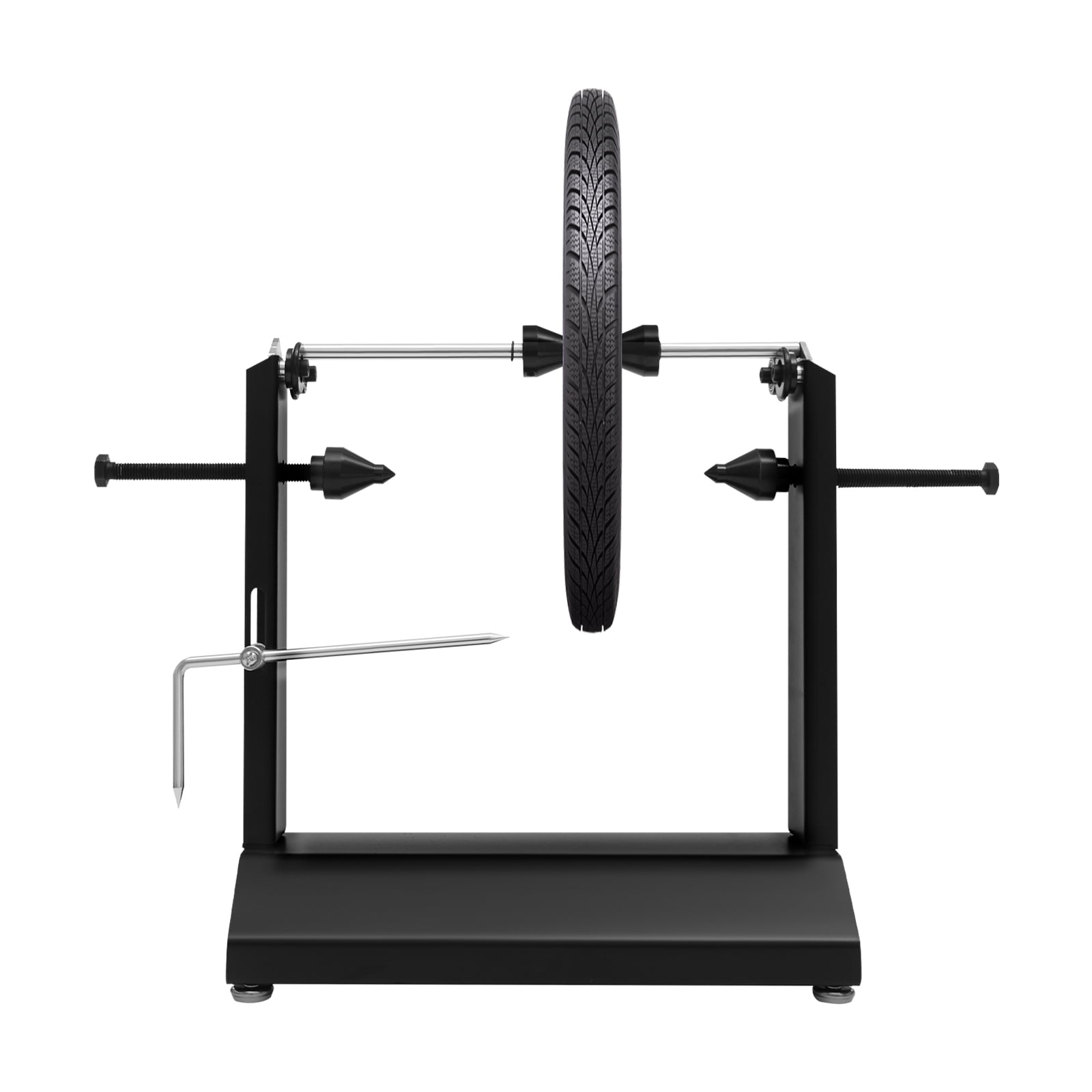Motorcycle Wheel Truing Stand & Balancer with Adjustable Foot Pads and ...