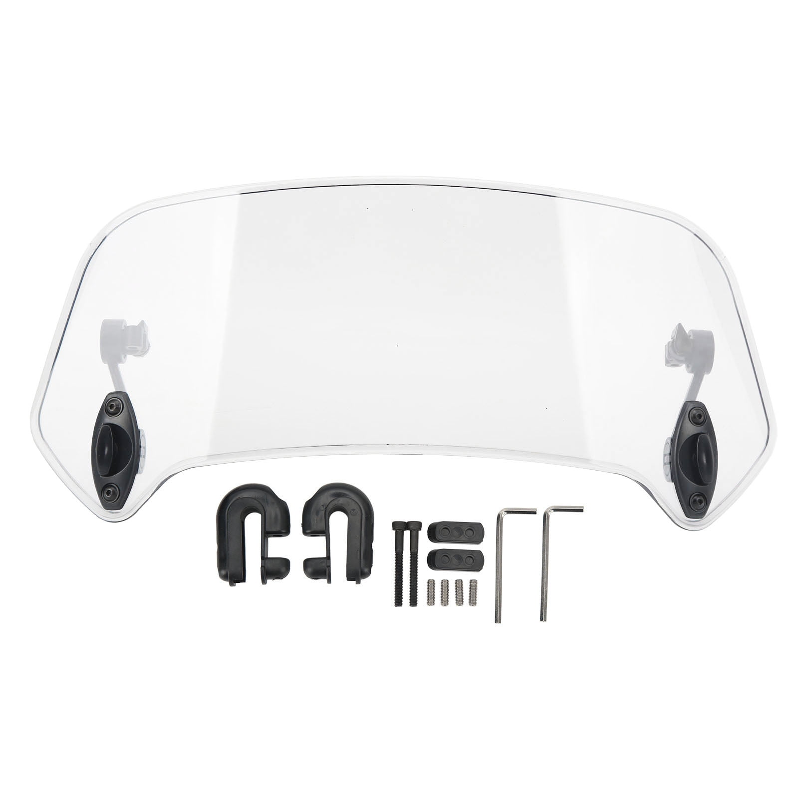 Motorcycle Windscreen Adjustable Clip On Windshield Universal Wind ...