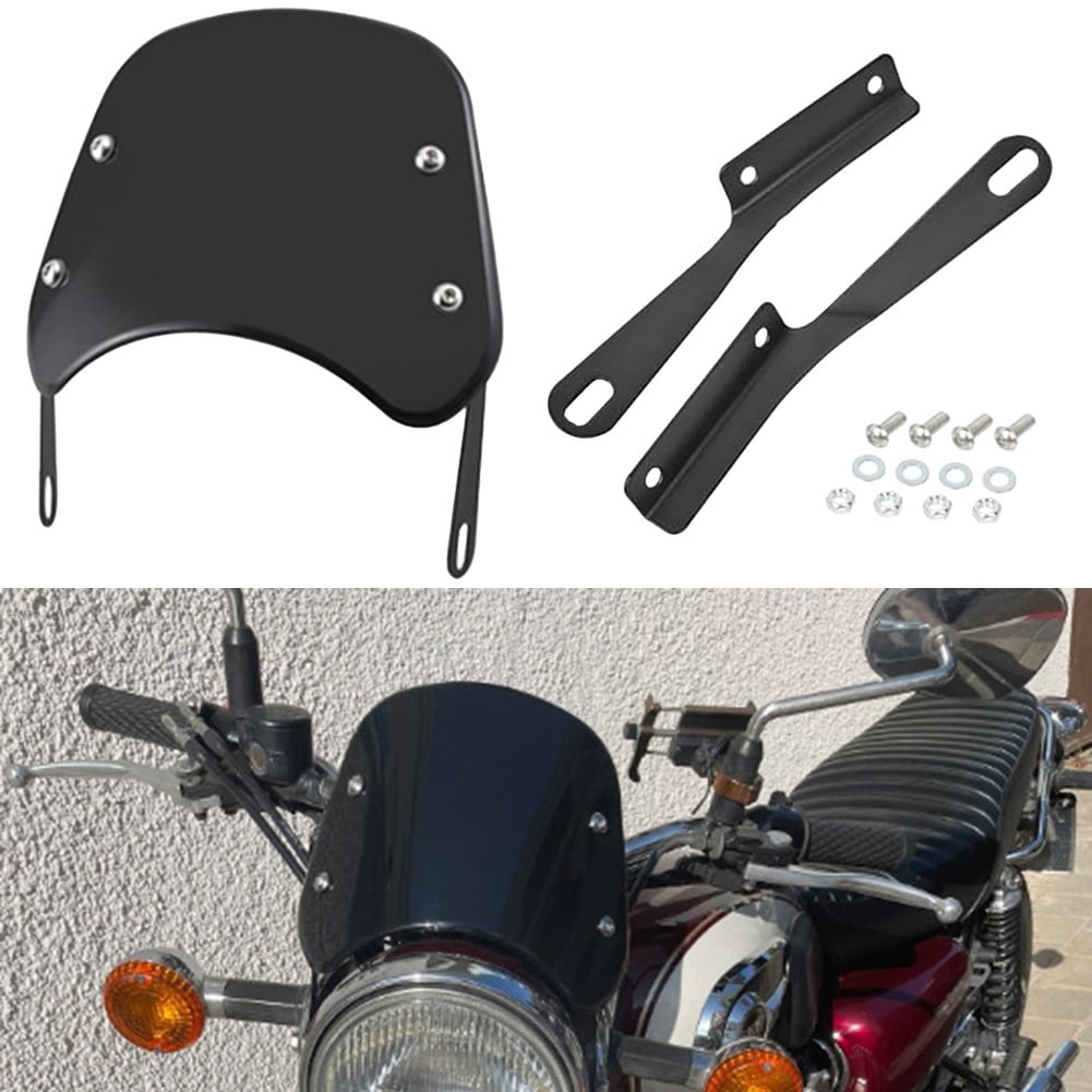 Motorcycle Windshield Deflector for Honda For Kawasaki For Cafe ...