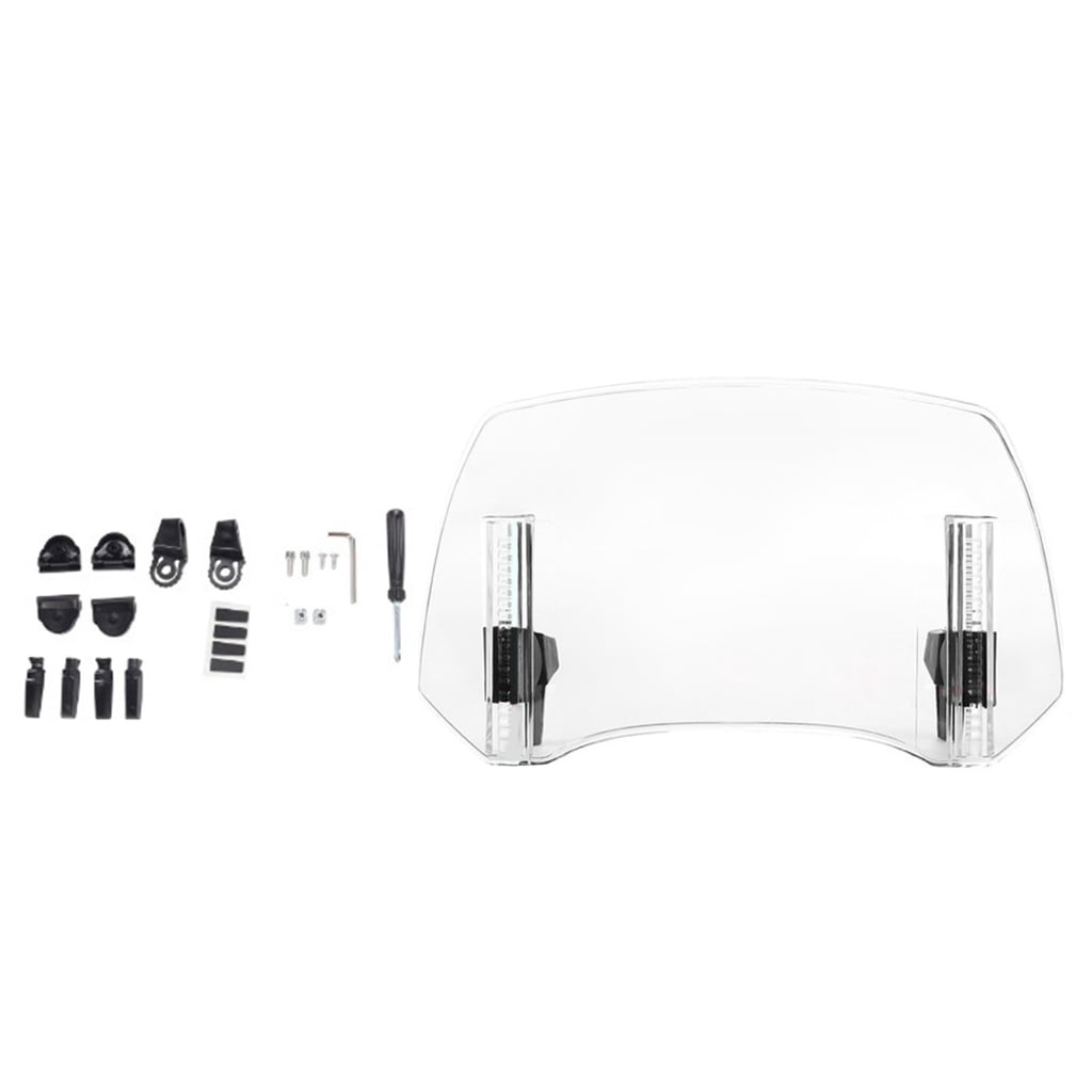 Motorcycle Windshield Extension Deflector, Foldable Shield for Enhanced ...