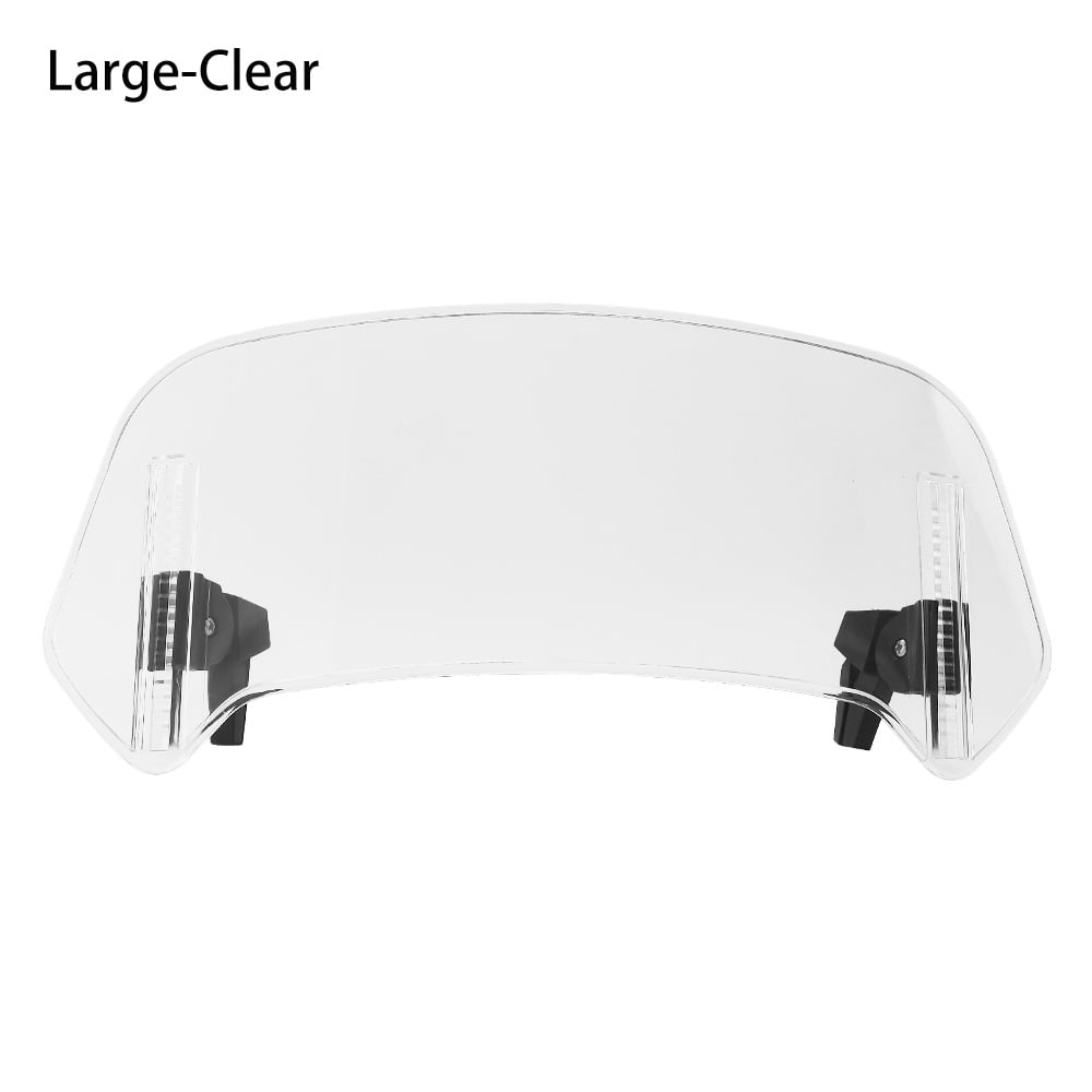 Motorcycle Windshield Extension Windscreen Deflector Adjustable Clip-on ...