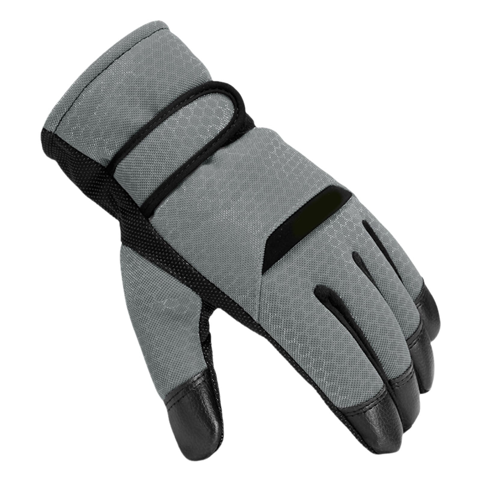 Motorcycle Winter Gloves Men Women Waterproof Cold Weather Warm Carbon ...