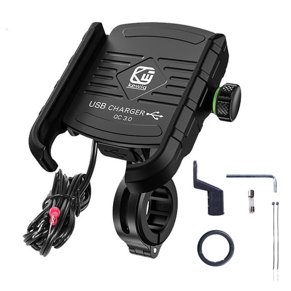 Motorcycle Wireless & USB C Charger Fast Charging Phone Holder ...