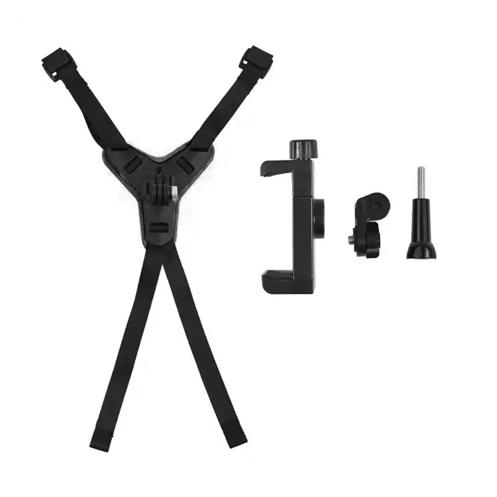 Motorcycle and Cycling Mobile Phone and Action Camera Mount with Chin ...