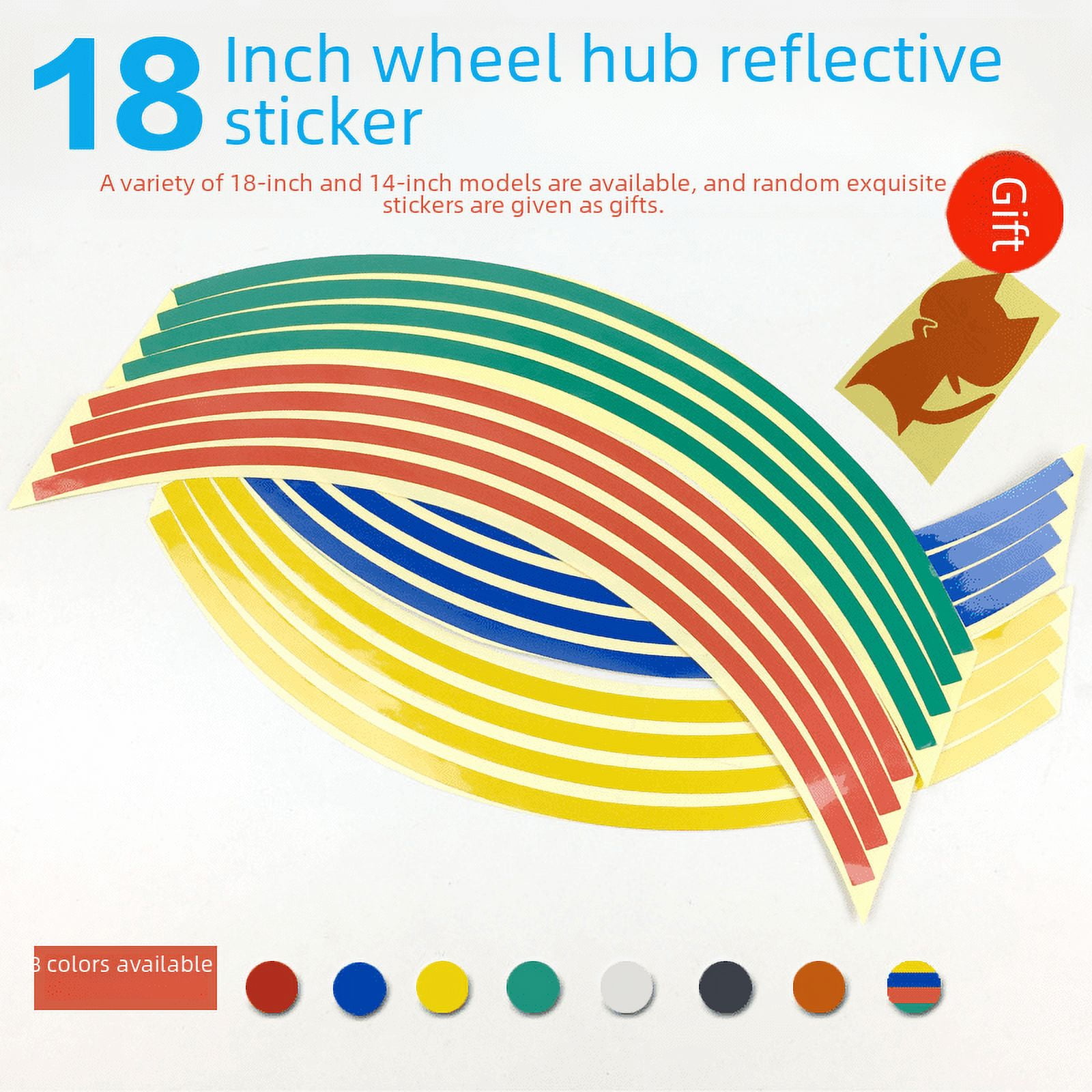 Motorcycle car 18 inch wheel sticker steel rim sticker wheel rim ...