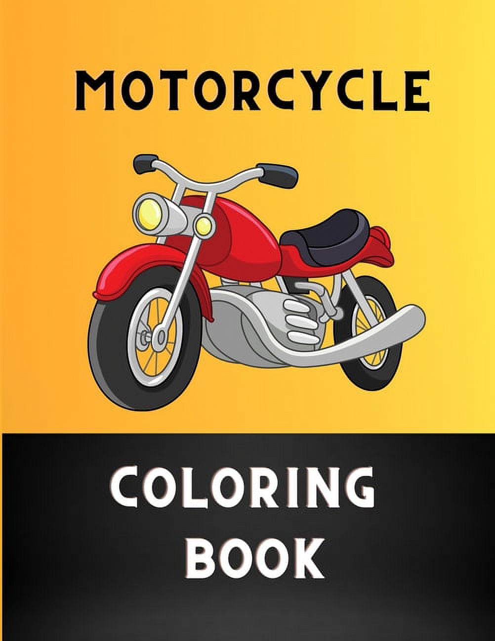 Motorcycle coloring book : Fun Learning and Motorcycle Coloring Book ...