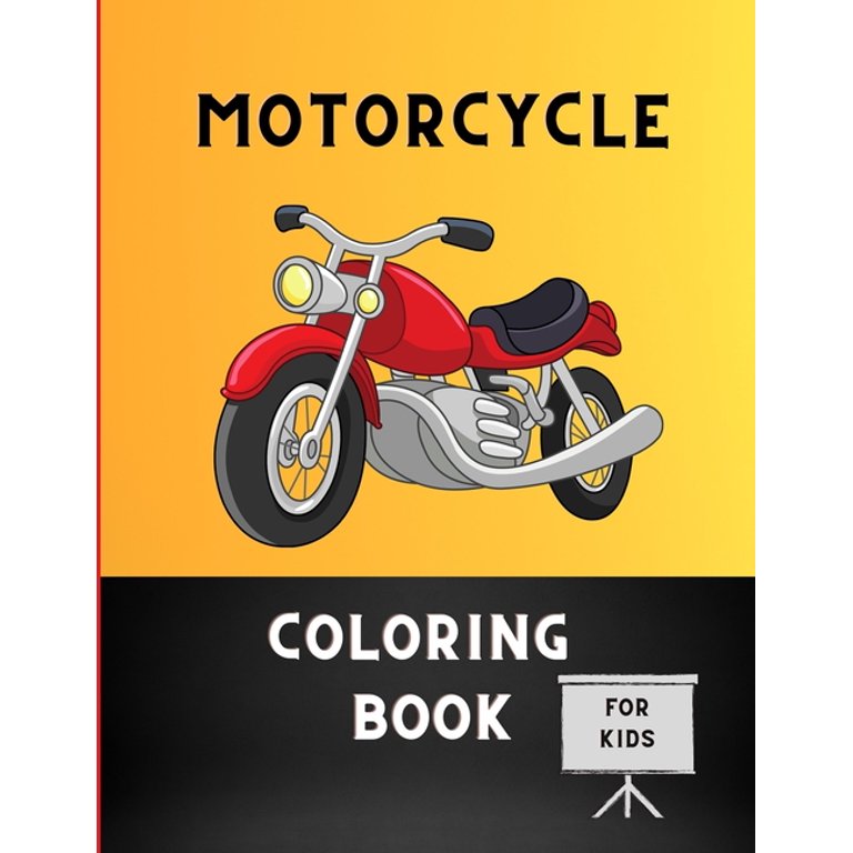 motor cycle coloring pages