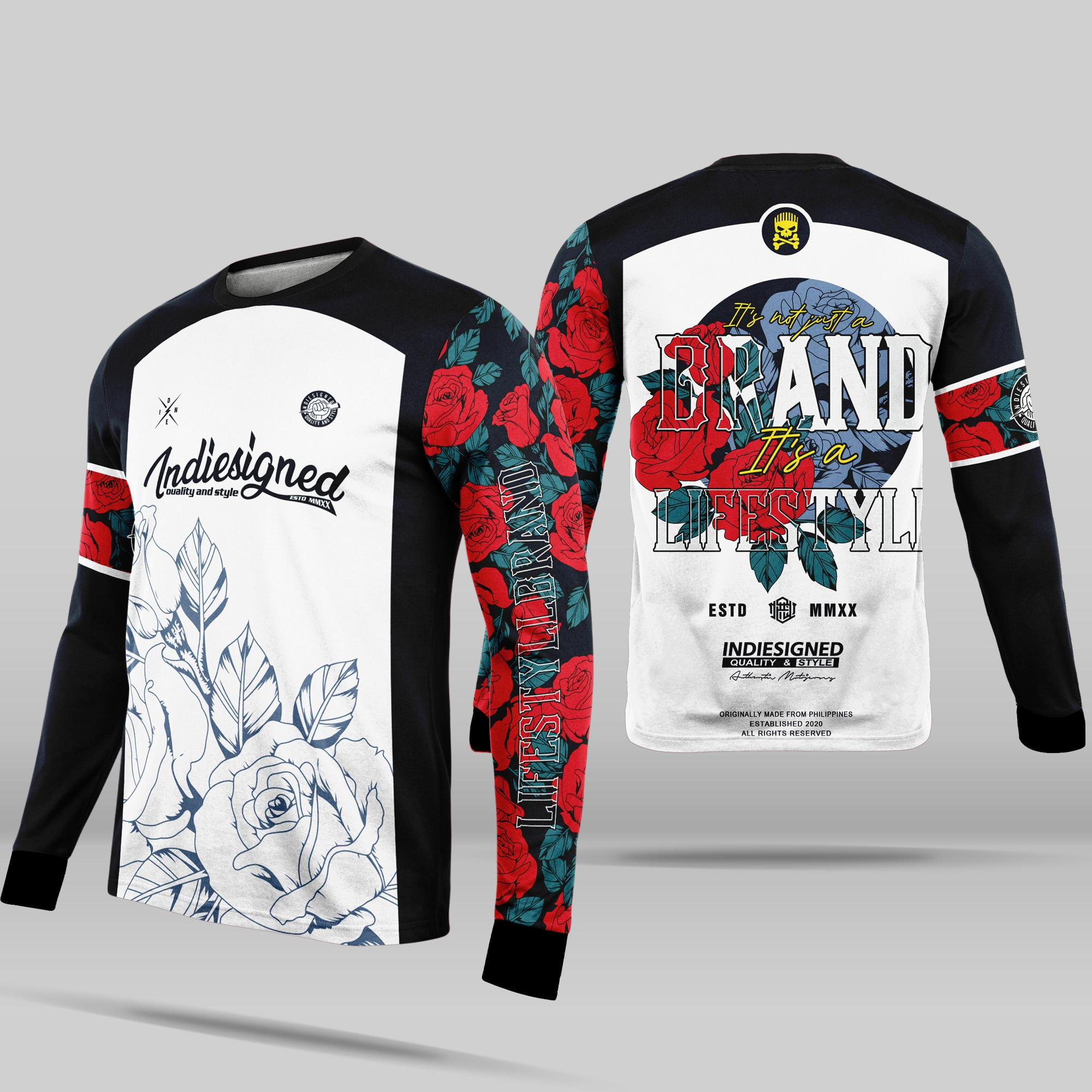 Motorcycle for Men Rider Cycling Bike Jersey Bikers Motor Shirt Long ...