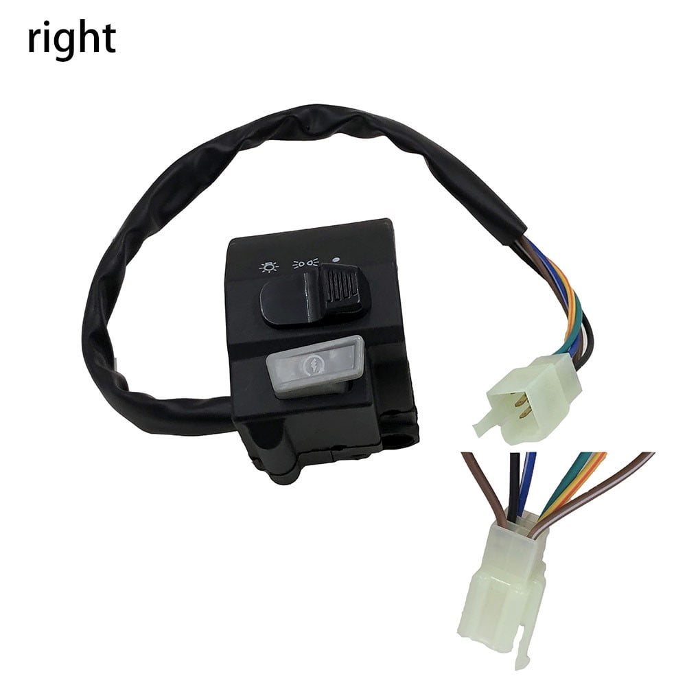 Motorcycle handlebar switch controls turn signal beam electric start ...