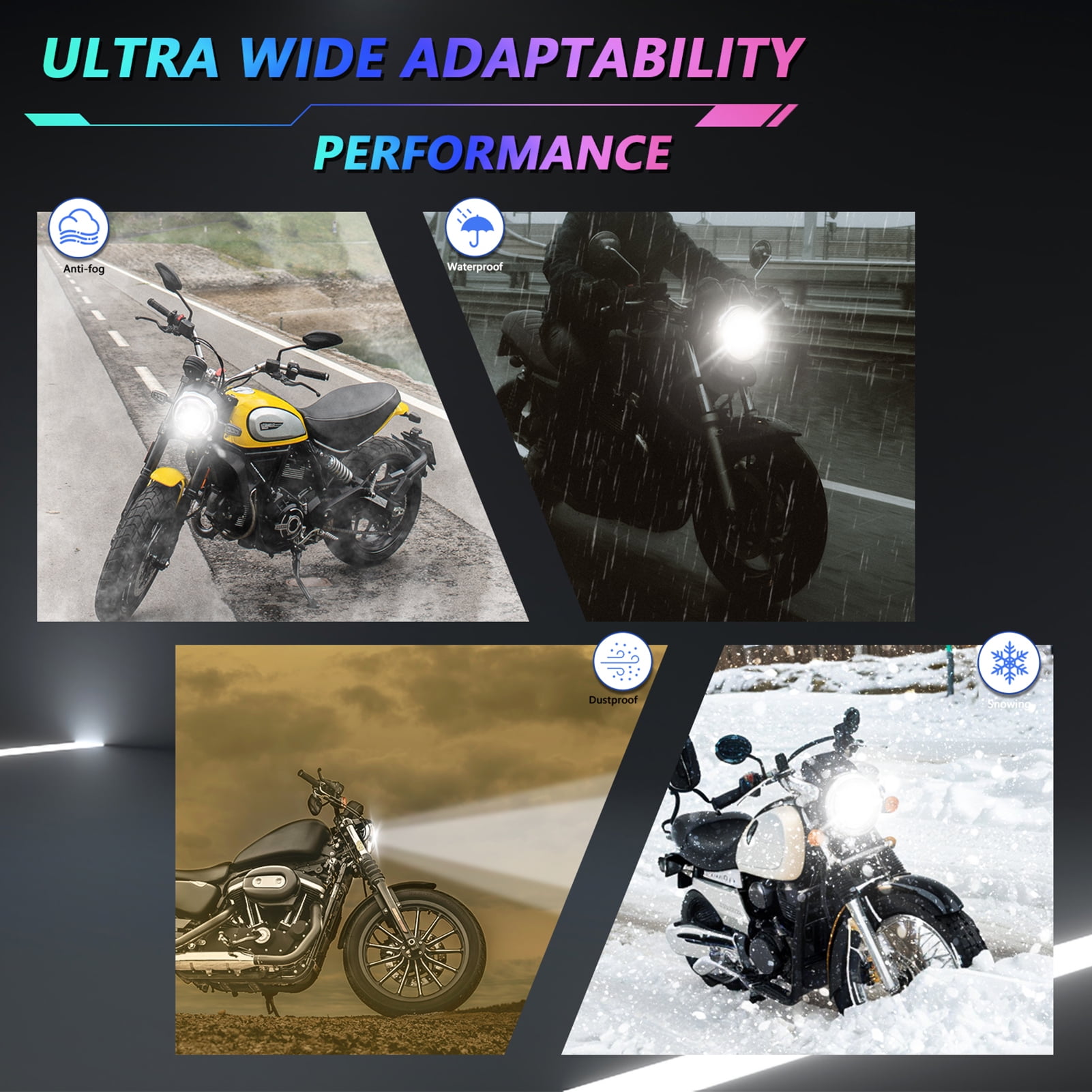 Motorcycle headlight,5.75 Inch Led Beam Turn Turn And And Eye Led With ...