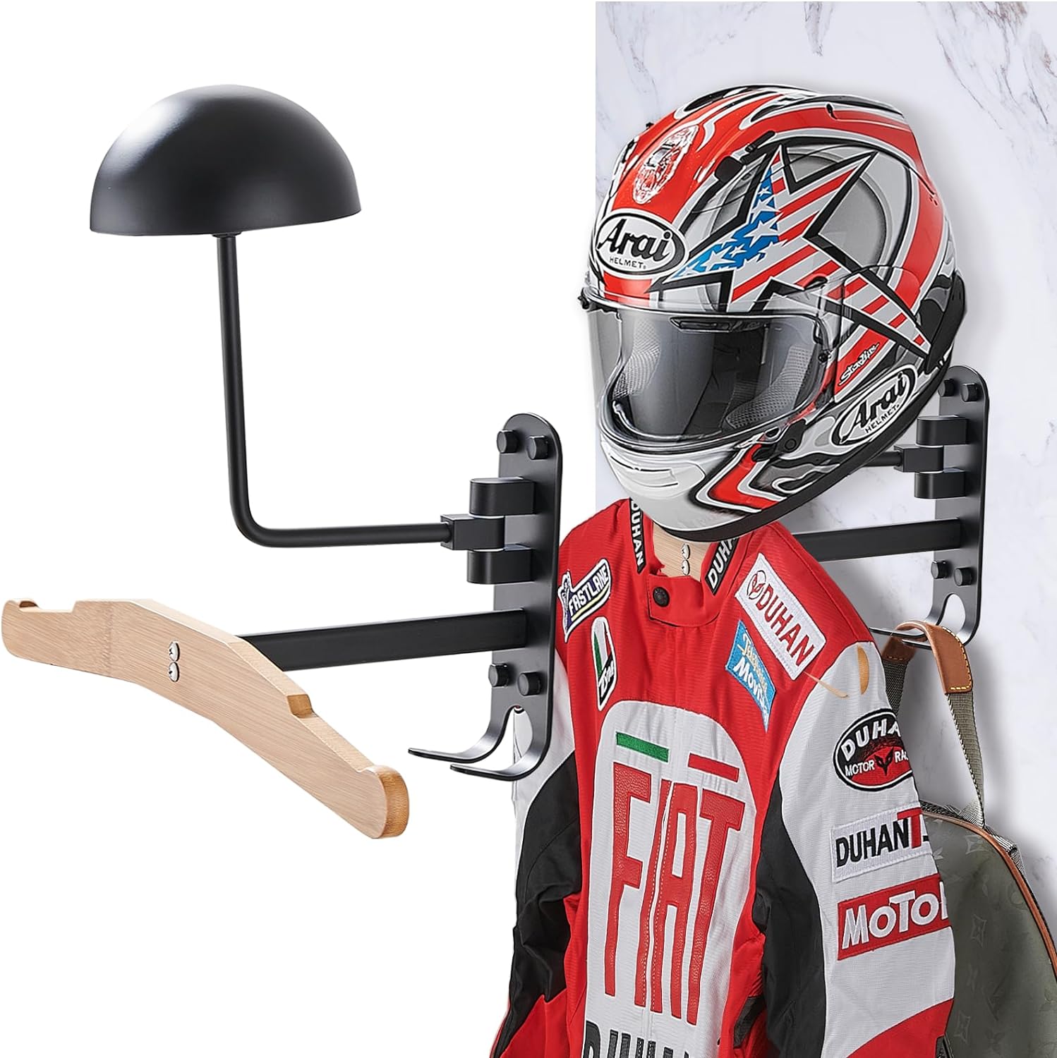 Motorcycle helmet rack, helmet holder wall Mount helmet stand with ...