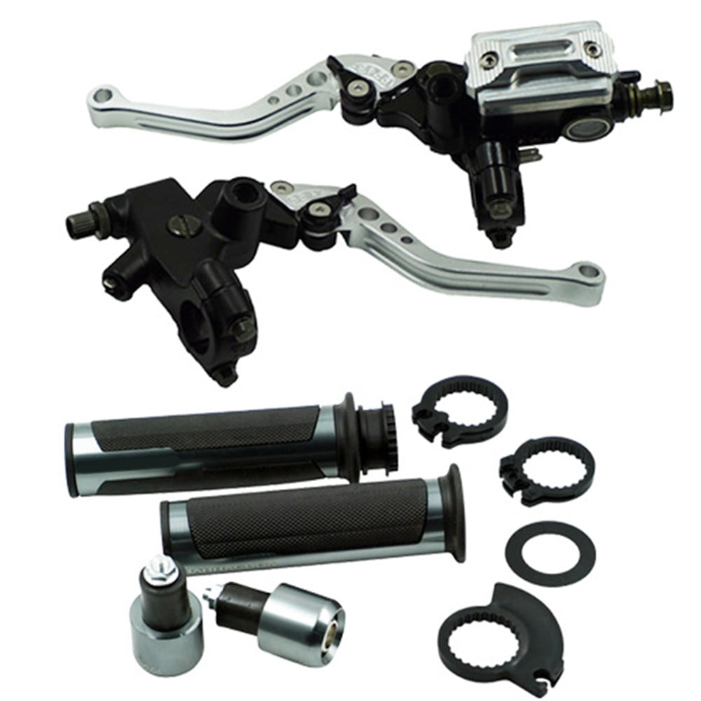 Motorcycle modified gold CNC clutch handle 7/8 brake throttle brake ...