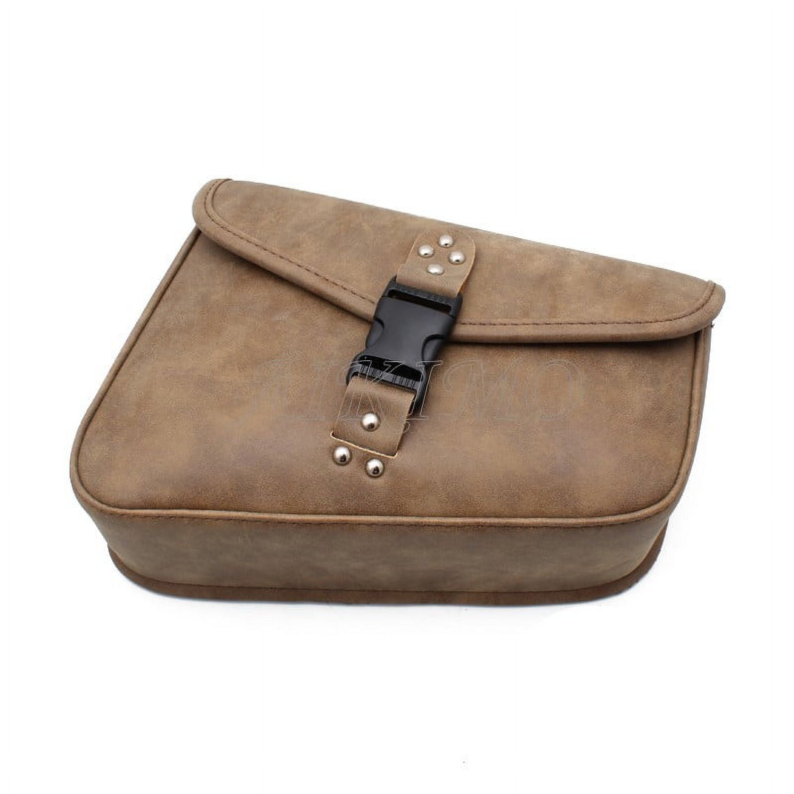 Motorcycle pu swingarm bag side saddlebag for harley sportster honda ...