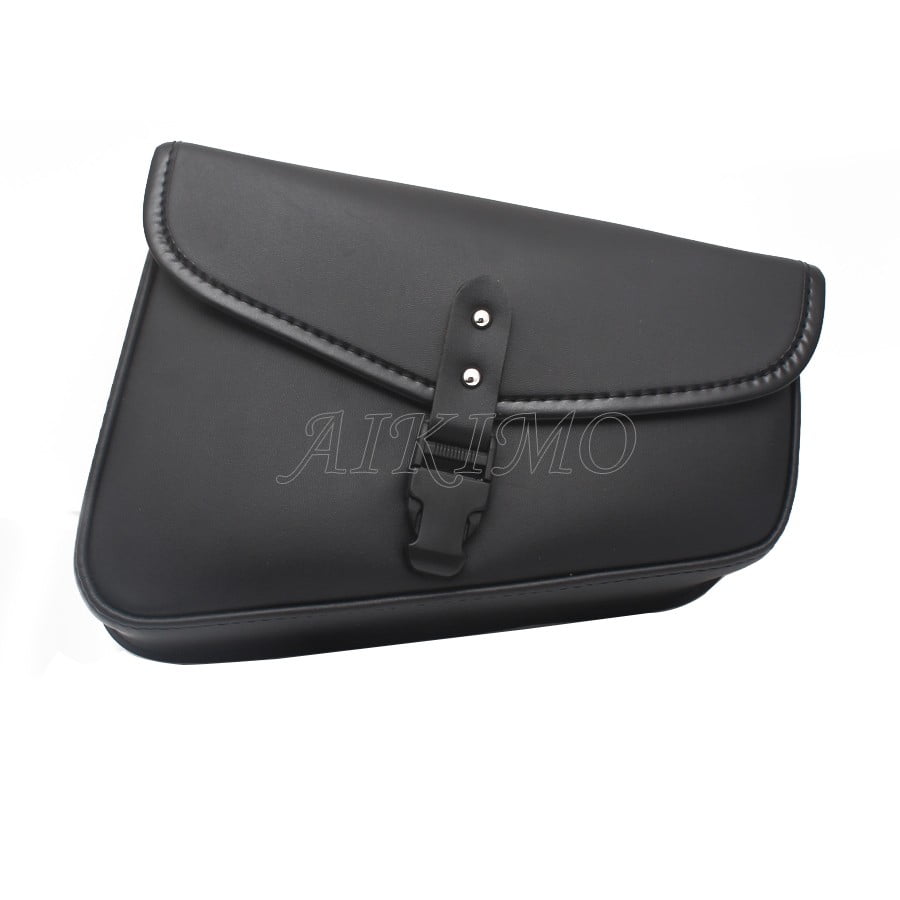 Motorcycle pu swingarm bag side saddlebag for harley sportster honda ...