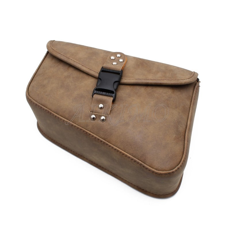 Motorcycle pu swingarm bag side saddlebag for harley sportster honda ...
