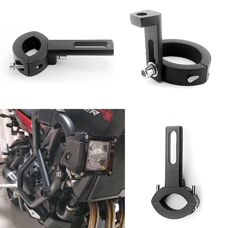 Motorcycle spotlight bracket fixture single hole aluminum alloy bumper ...