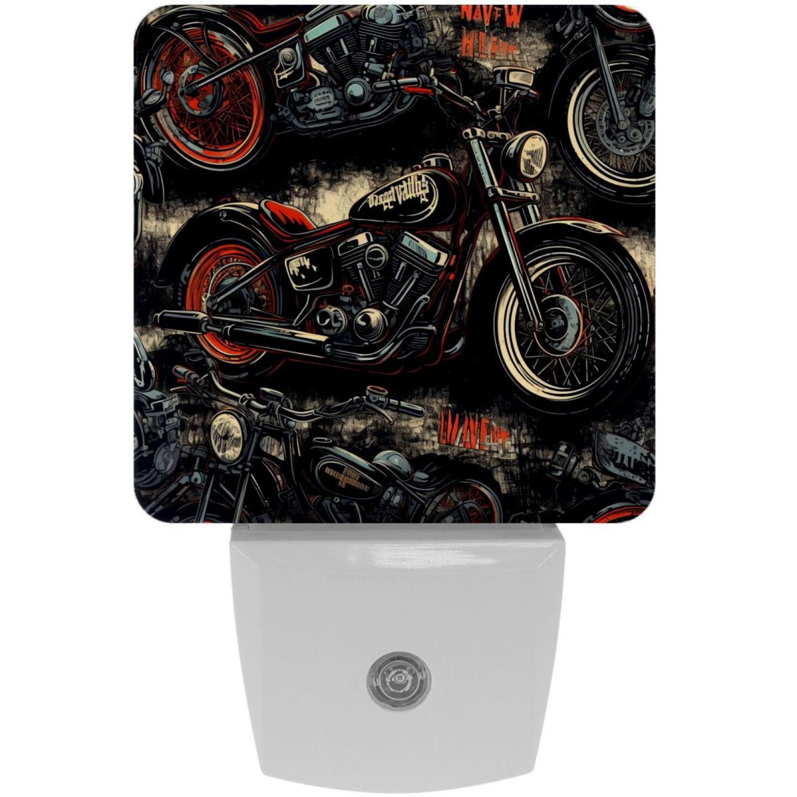 Motorcycle theme LED Square Night Light - Energy Efficient and Stylish ...