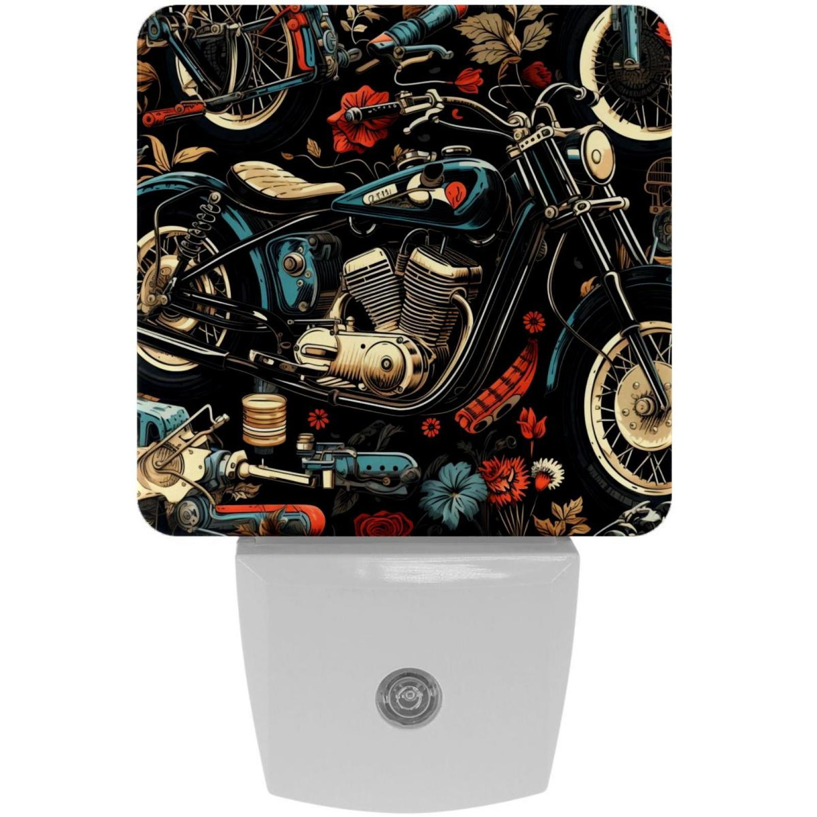 Motorcycle theme LED Square Night Lights - Illuminating Your Space with ...