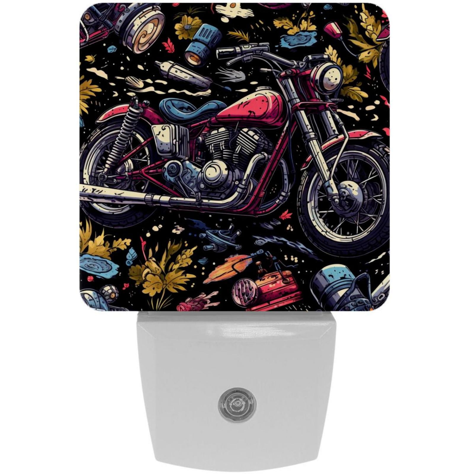 Motorcycle theme LED Square Night Lights: Innovative Illumination for a ...
