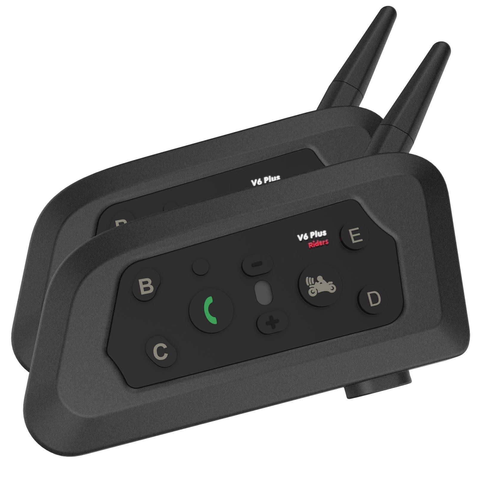 Motorcycle walkie talkie,Bt Intercom Bt 2pcs A Noise Helmet Real-time ...