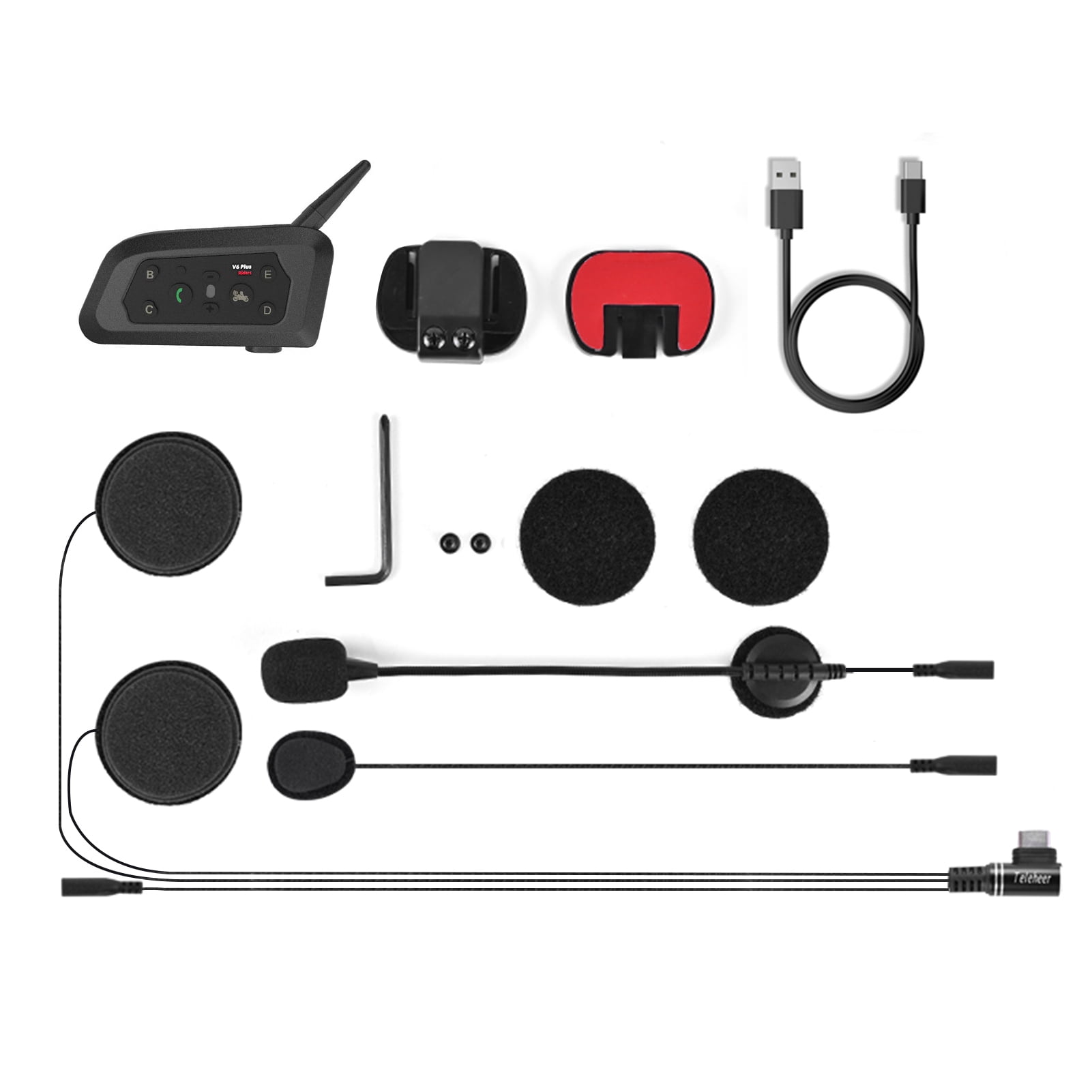 Motorcycle walkie talkie,Helmet Real-time Intercom Real-time Bt Bt ...
