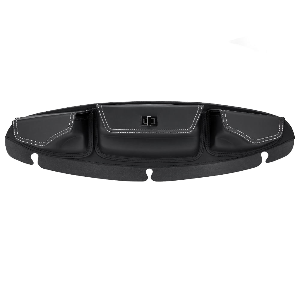 Motorcycle windshield bag batwing fairing pouch for touring street ...