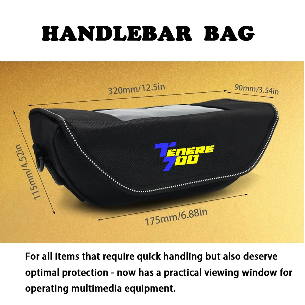 MotorcycleHandlebar Bag Travel Tool Bag For YAMAHA Tenere 700 XT700Z ...