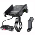Motorcycle Phone Mount, QC3.0 Quick Charger, Compatible with 4-7 Inch ...
