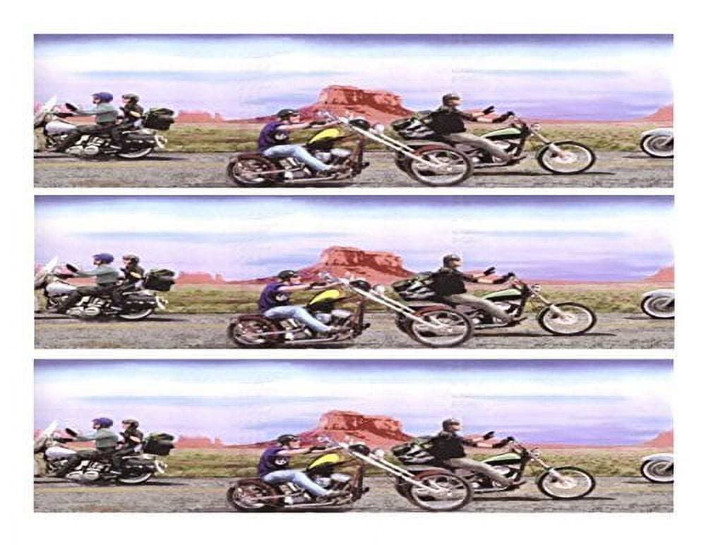 Motorcycles cake Edible Icing Image border strips (3 Strips) - Walmart.com
