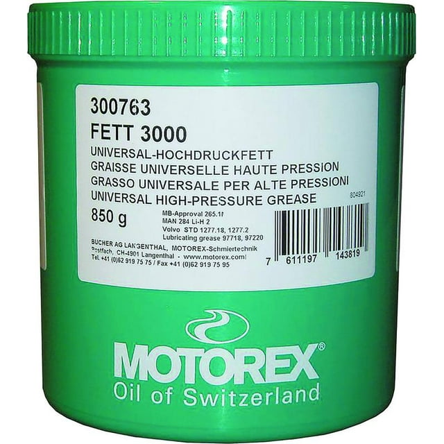 Motorex 102426 Multi-Purpose Grease 3000 Lubricant 850G 30oz Jar ...