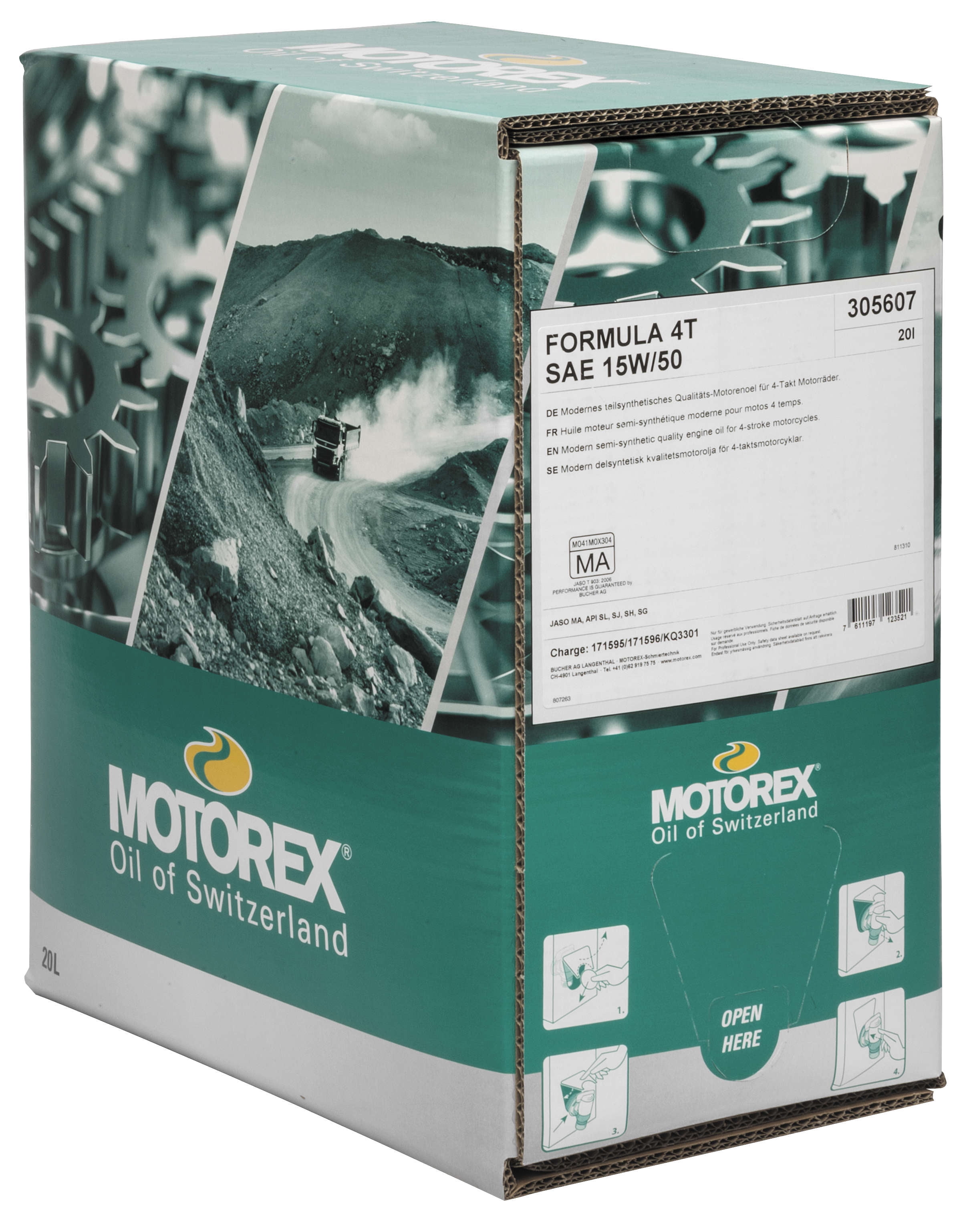 Motorex 306174 Formula 4T Oil - 15W50 - 20L. - Walmart.com