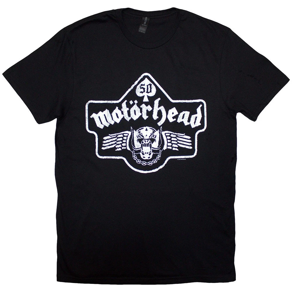 Motorhead 50 Years Ace Wings Emblem T-Shirt Black New - Walmart.com