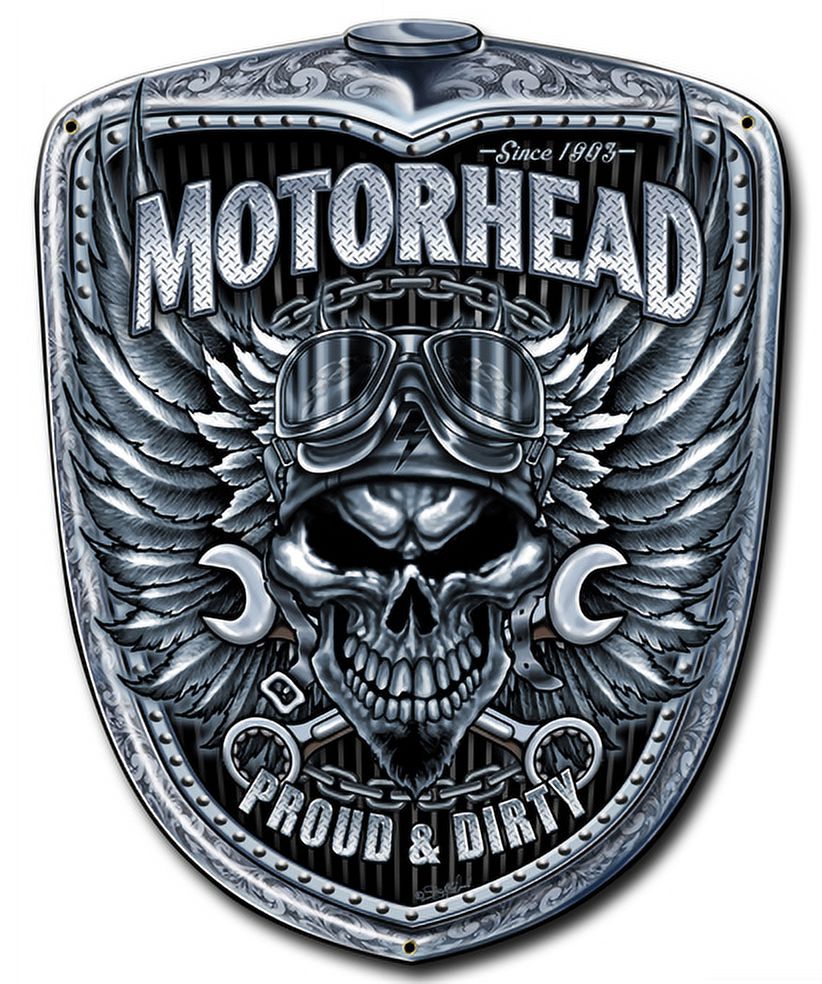 Motorhead Grill Vintage Sign “Made in the USA with heavy gauge steel ...