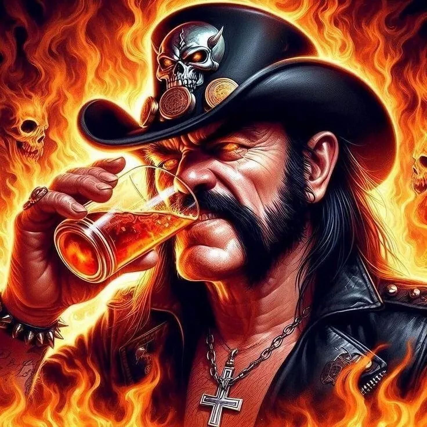 Motorhead Lemmy Kilmister promo poster Wall Art Print 11x11es 24 x 36 Inch Poster - Walmart.com