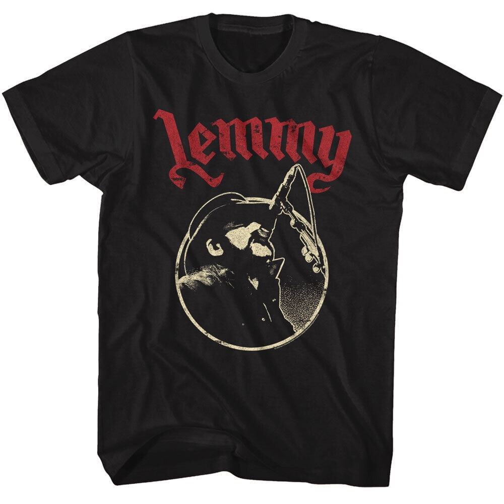 Motorhead Singer Lemmy Kilmister Live On Stage Men's T Shirt Rock Band ...