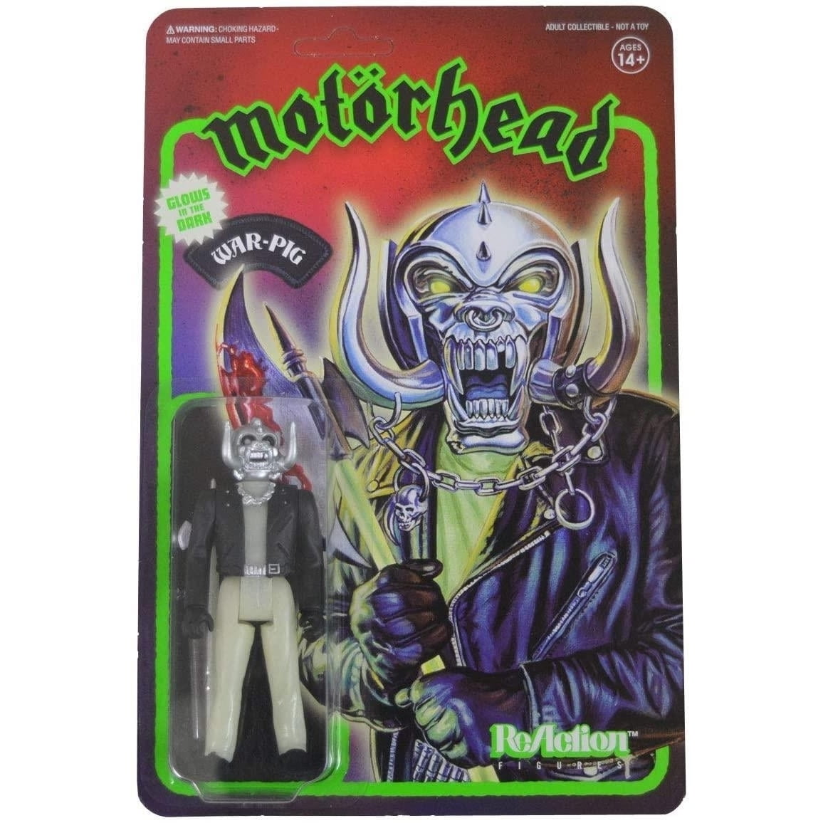 Motorhead Warpig Glow in The Dark Heavy Metal Figure ReAction Super7 ...