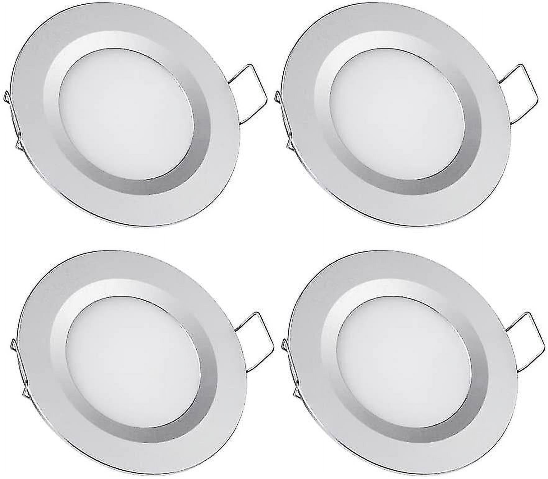 Motorhome Boat 12v 4 X Led Recessed Ceiling Lights, 3w 3200k Dimmable Full Aluminum Downlights ...