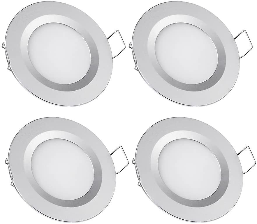 Motorhome Boat 12v 4 X Led Recessed Ceiling Lights, 3w 3200k Dimmable ...