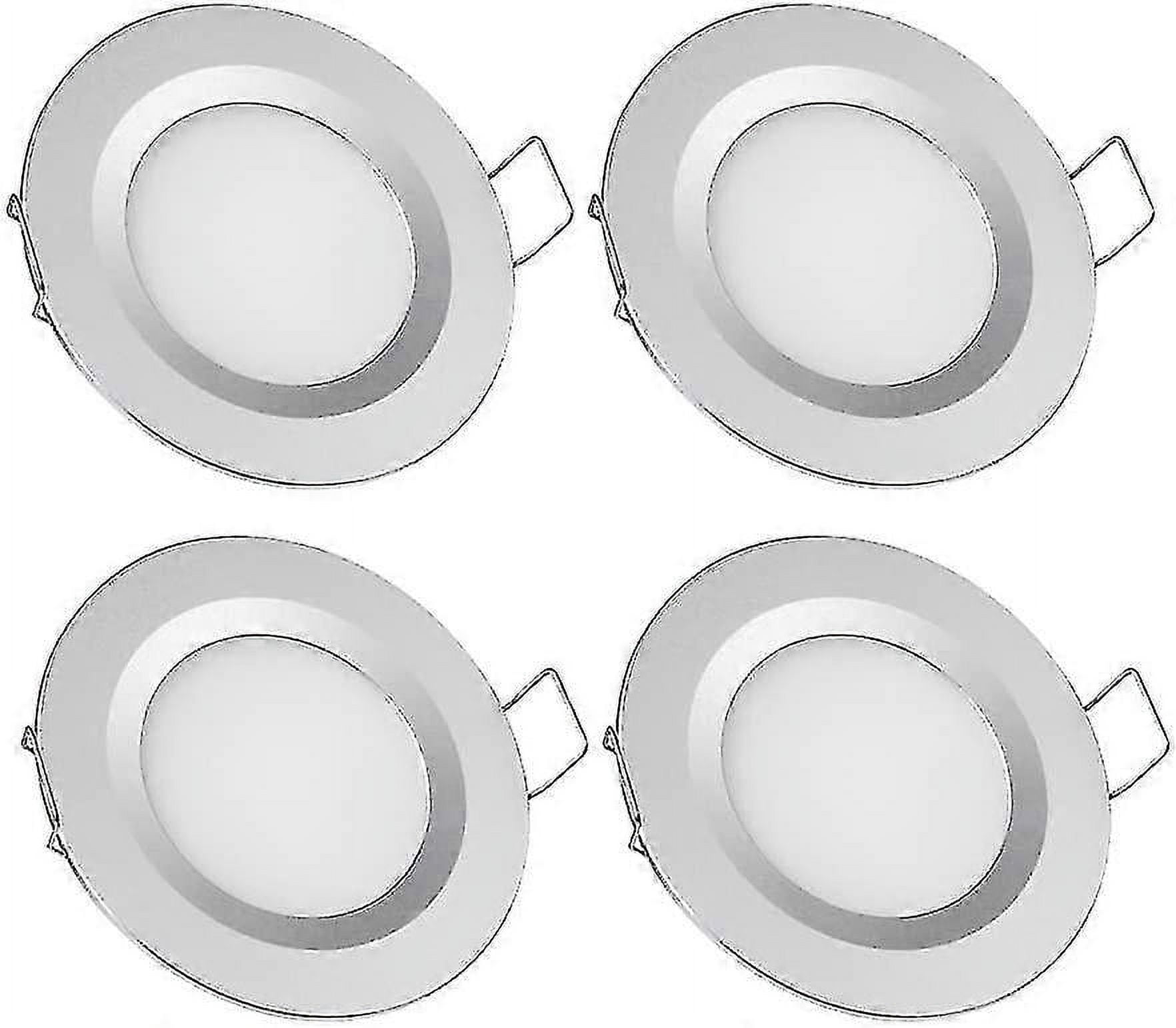 Motorhome Boat 12v 4 X Led Recessed Ceiling Lights, 3w 6400k Dimmable ...