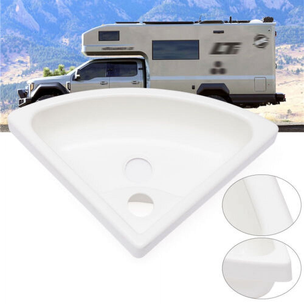Motorhome Corner Sink Triangular Marine Boat Caravan RV Camper Water ...