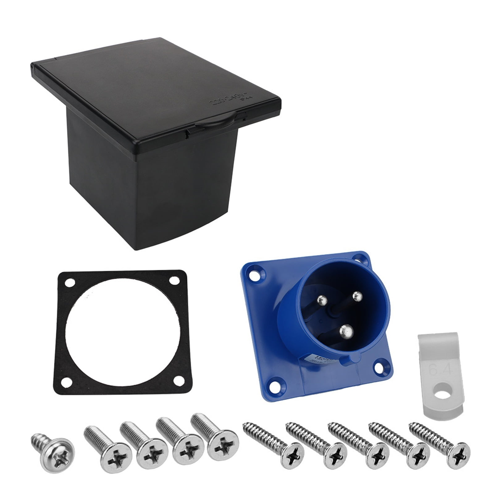Motorhome Main Inlet Socket Socket With Cover for RV Camper Marine 16A ...
