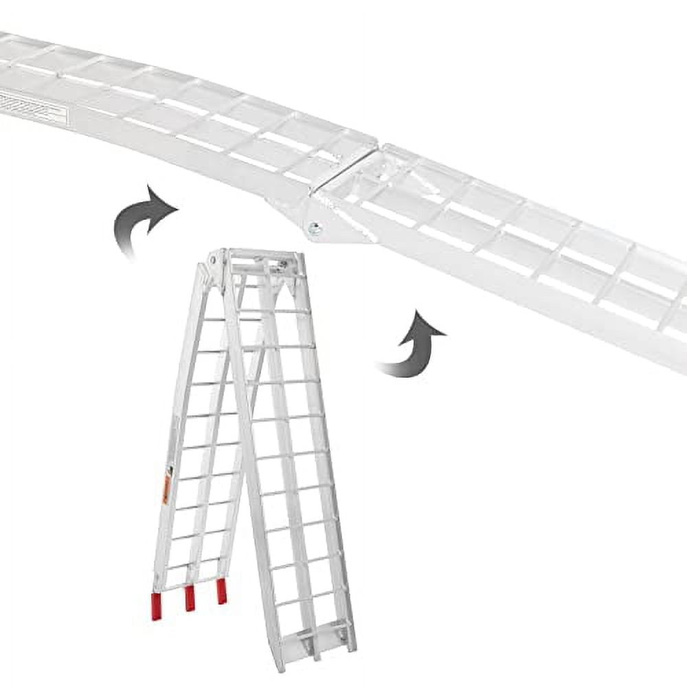 Motorhot 2Pcs 7.5FT ATV Loading Ramps, Aluminum Portable Folding Pickup ...